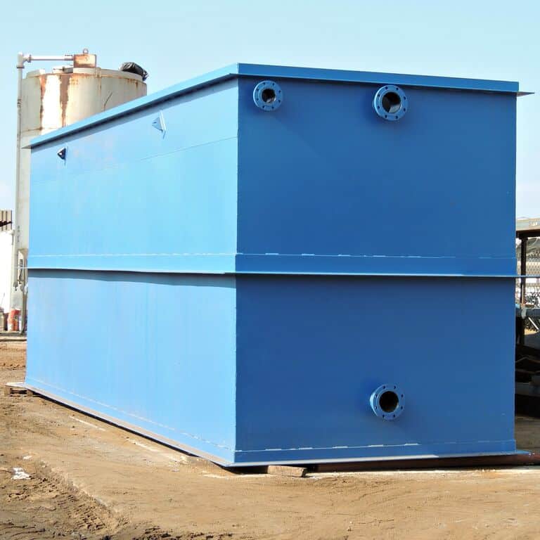 8' x 8' x 30' Rectangular Steel Waste Water Tank - National Storage Tank