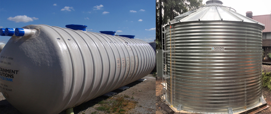 Above Ground vs Underground Water Storage Tanks - NST