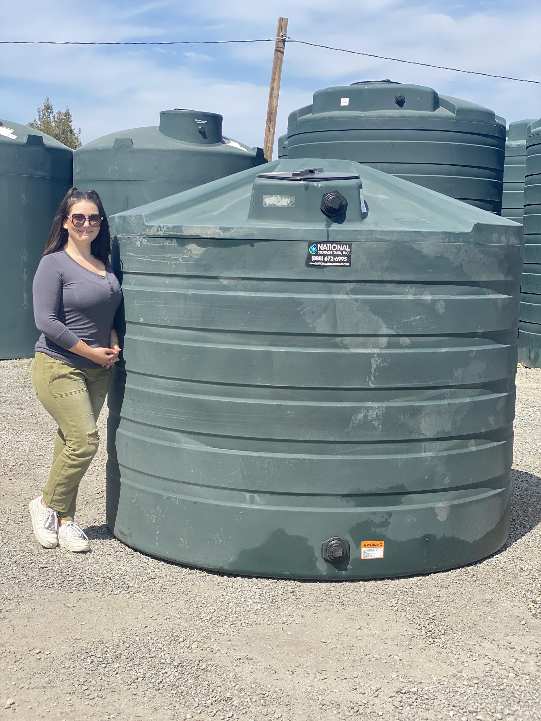 1320 Gallon Water Storage Round Tank 82”D x 72”H