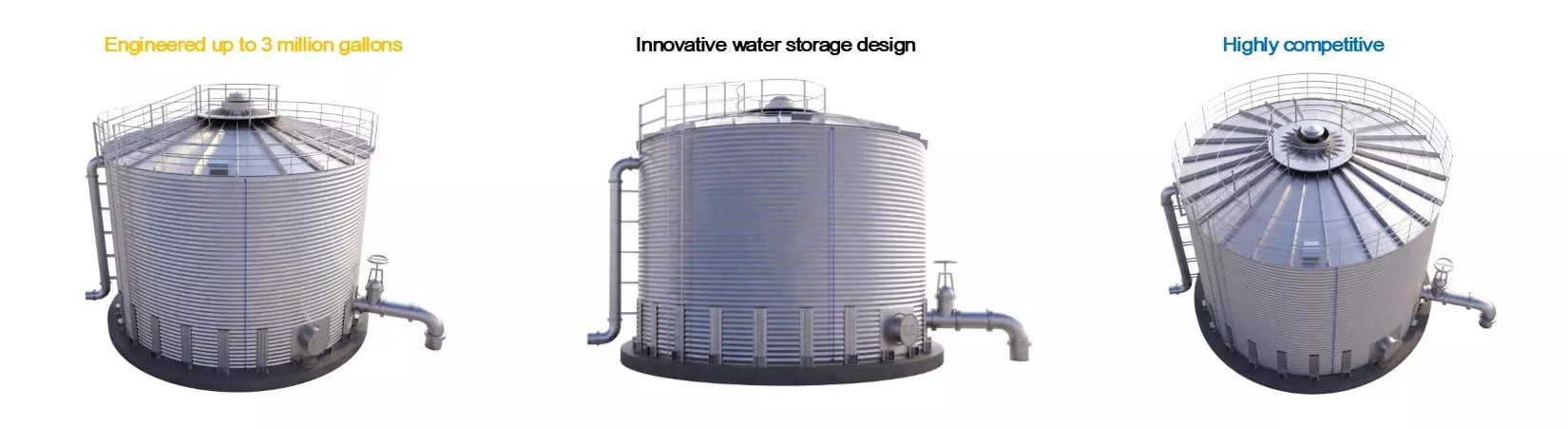 Water Storage: 5,000 to 5,000,000 Gallon Steel tanks, and More
